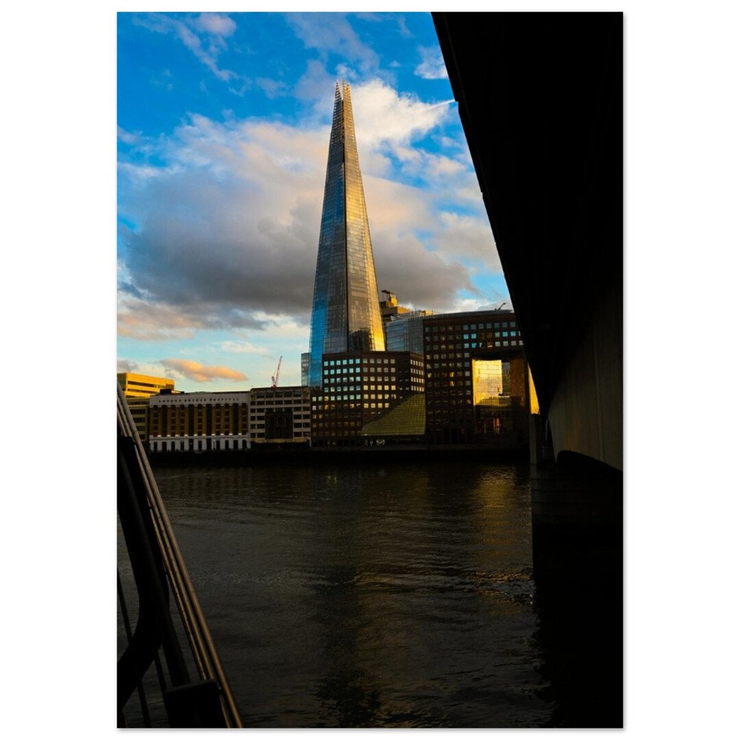 A4- the Shard at Sunset Premium Semi-glossy Paper Poster - Etsy