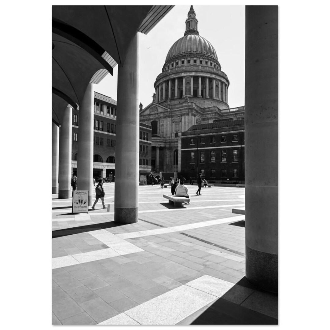 St Paul's Cathedral Travel Print, Travel Poster of St Paul's Cathedral ...