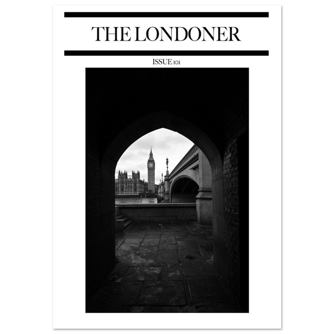 Magazine Style Poster, Magazine Style Print, Travel Poster, England ...