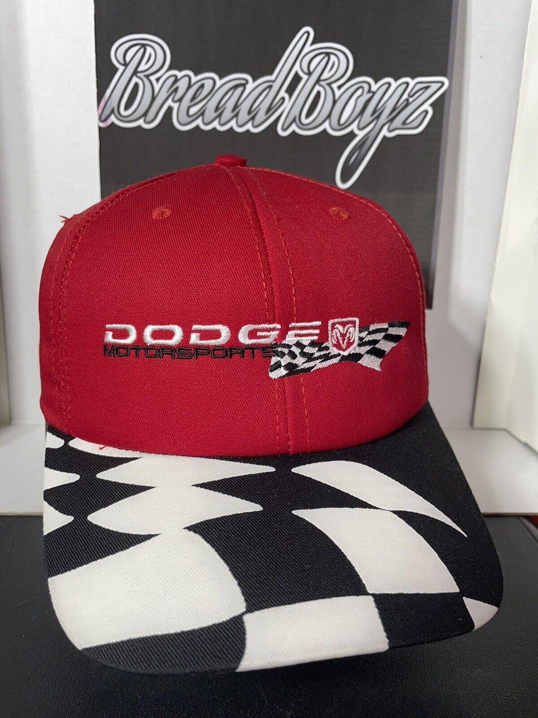 Vintage 90s Nascar Dodge Motorsports Snapback Cap Hat Embroidered ...