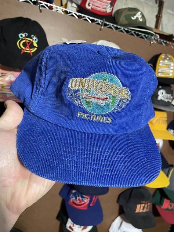 VTG 80s Universal Studios red Snapback Hat Pinstripe … - Gem