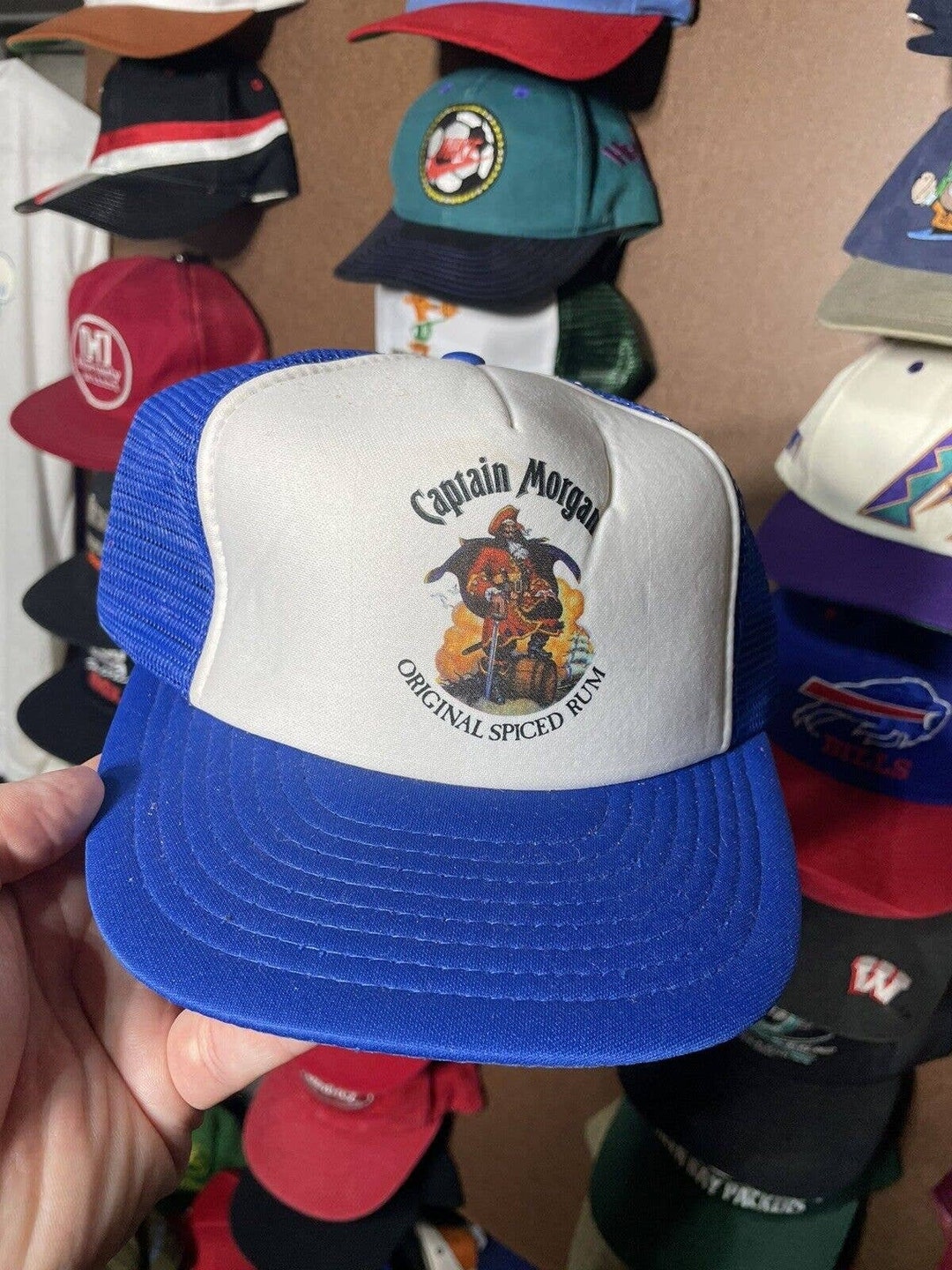 Men's Captain Morgan Rum Vintage Trucker Snapback Hat - Etsy