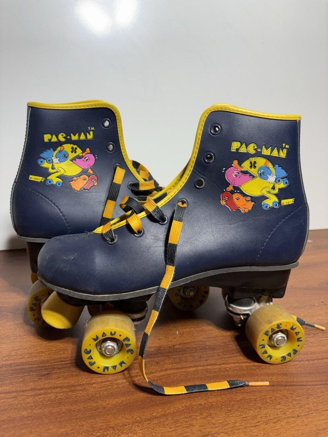 RARE Vintage 1980 PAC-MAN Video Game Roller Skates Child Size 4 ...