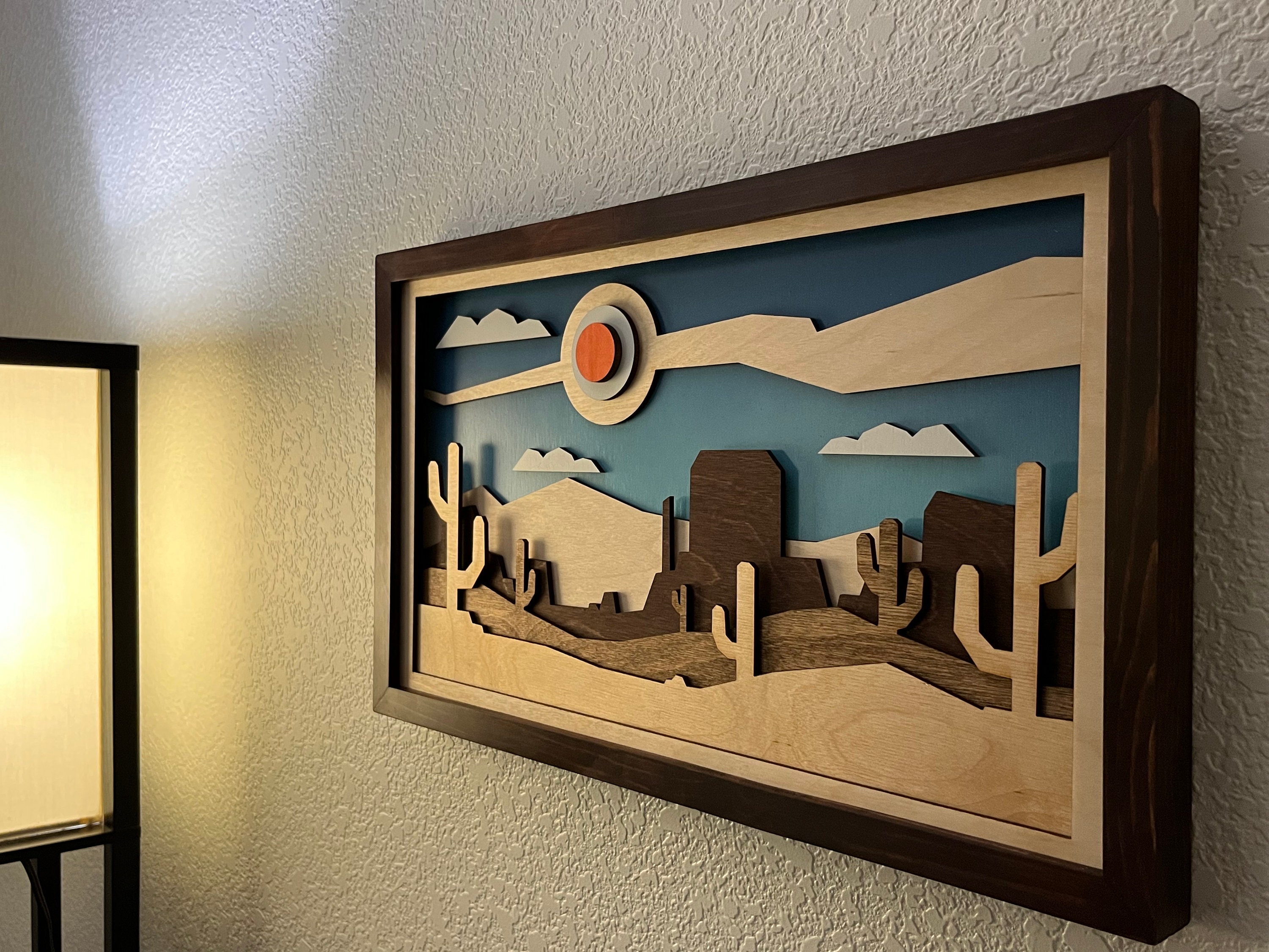 3D Desert Scene (frame Included) - Etsy