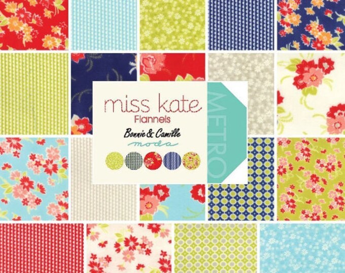 Miss Kate Flannels by Moda 40 Bundle Fat Eighths 100% Designer Cotton ...