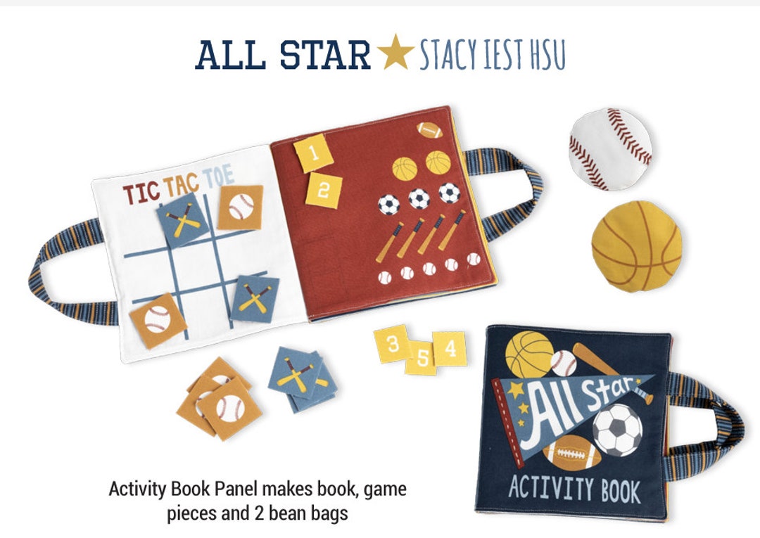 All Star Activity Book by Moda 100% Designer Cotton by Stacey Iest Hsu ...
