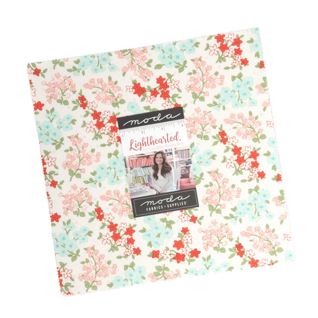 Lighthearted by Moda 42 10 Layer Cake Squares 100% Designer Cotton by ...