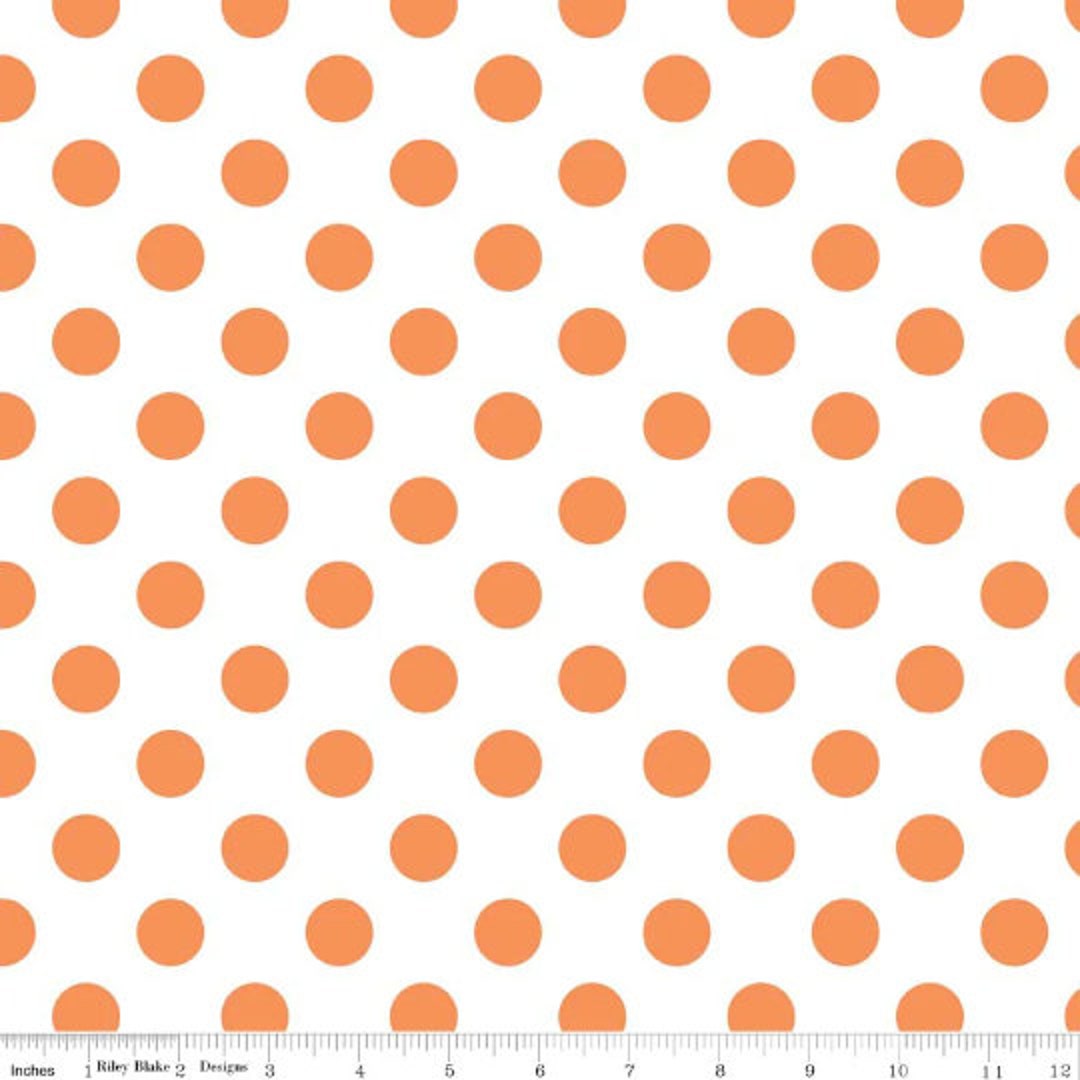 Medium Orange Dots On White Cotton Fabric By Riley Blake Etsy medium-orange-dots-on-white-cotton-fabric-by-riley-blake-etsy