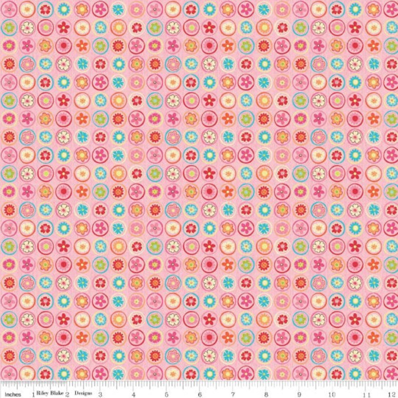Happy Flappers Circles Pink by Riley Blake Designs 1/2 Yard - Etsy