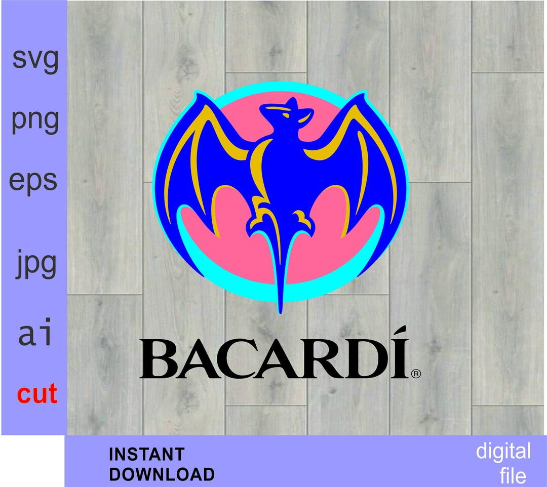 Cricut SVG, Likör SVG-Datei, Bacardi Marke SVG, Bacardi SVG, Bacardi ...