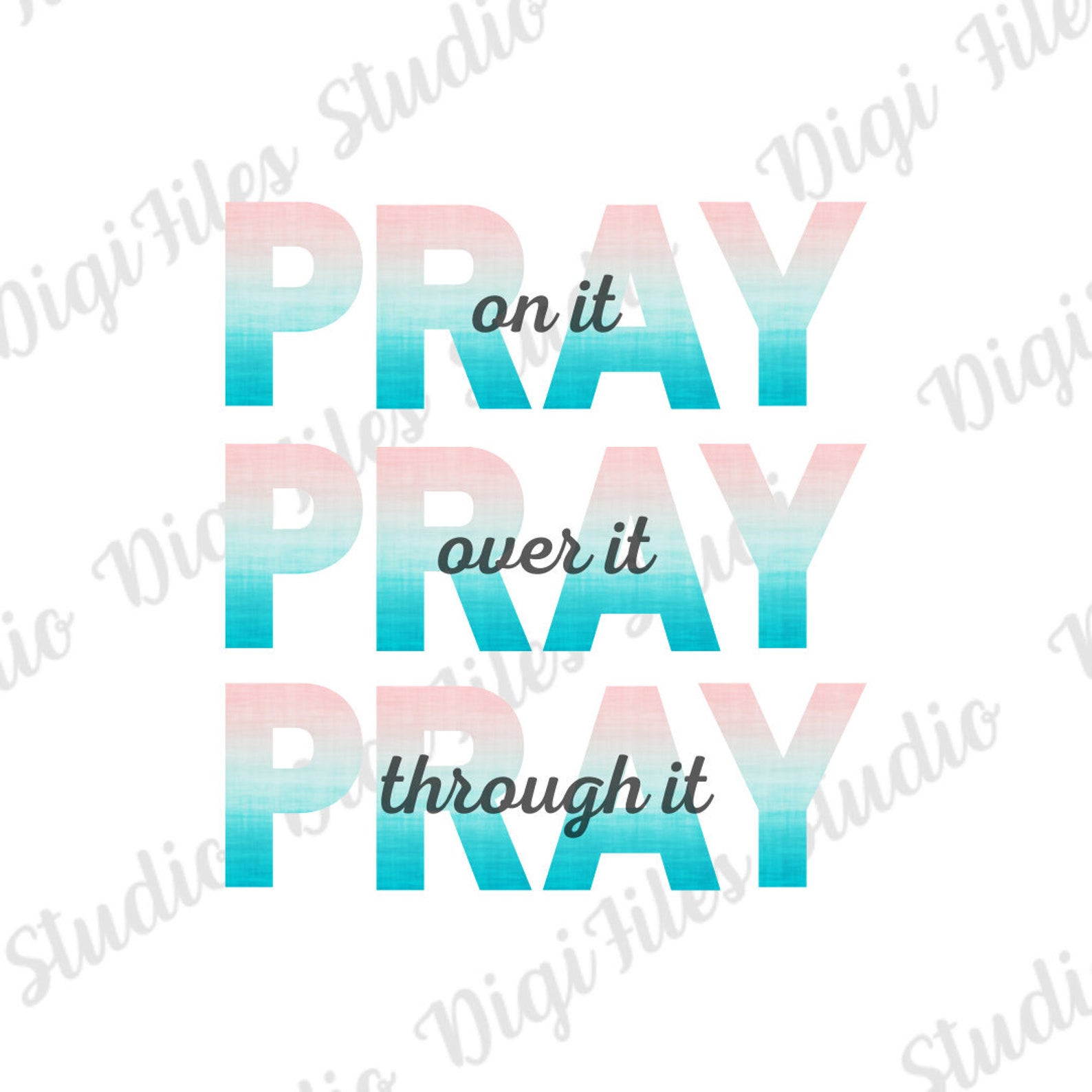 Pray on It Svg, Pray Over It Svg, Power in Prayer, Christian Svg, and ...