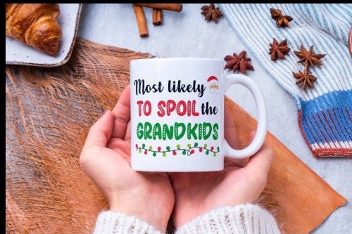 Spoil Grandkids Christmas SVG, Funny Grandparents PNG (digital Download ...