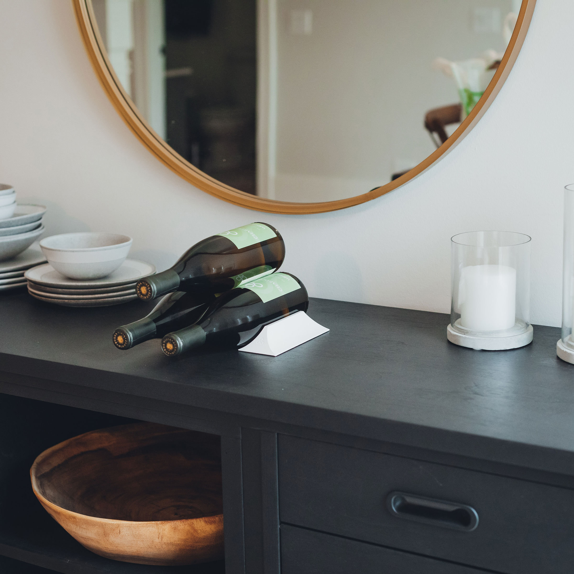 Wine Rack Modern Wine Rack Tabletop Wine Rack Wine Storage Wedding Wine ...