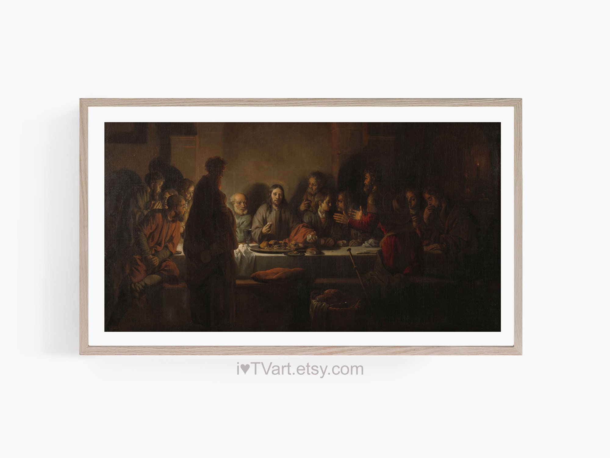 Samsung Frame TV Art the Last Supper TV Screensaver Holy Thursday ...