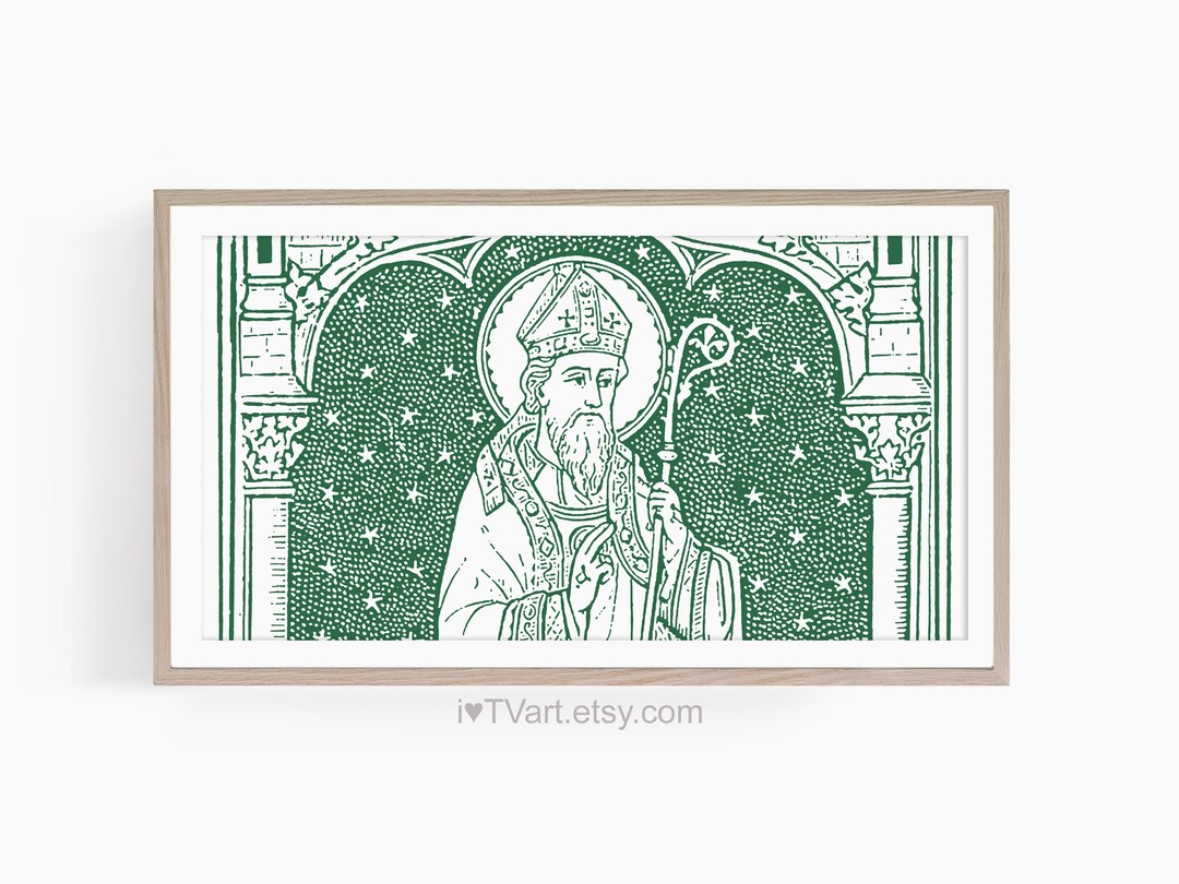 Samsung Frame TV Saint Patrick Irish Art Catholic Tv Screensaver Frame ...