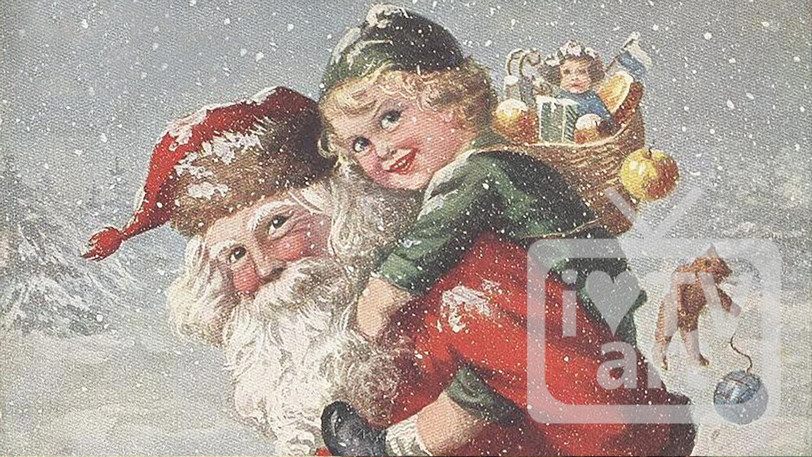 Samsung Frame TV Art Santa Claus Night Before Christmas Screensaver TV ...