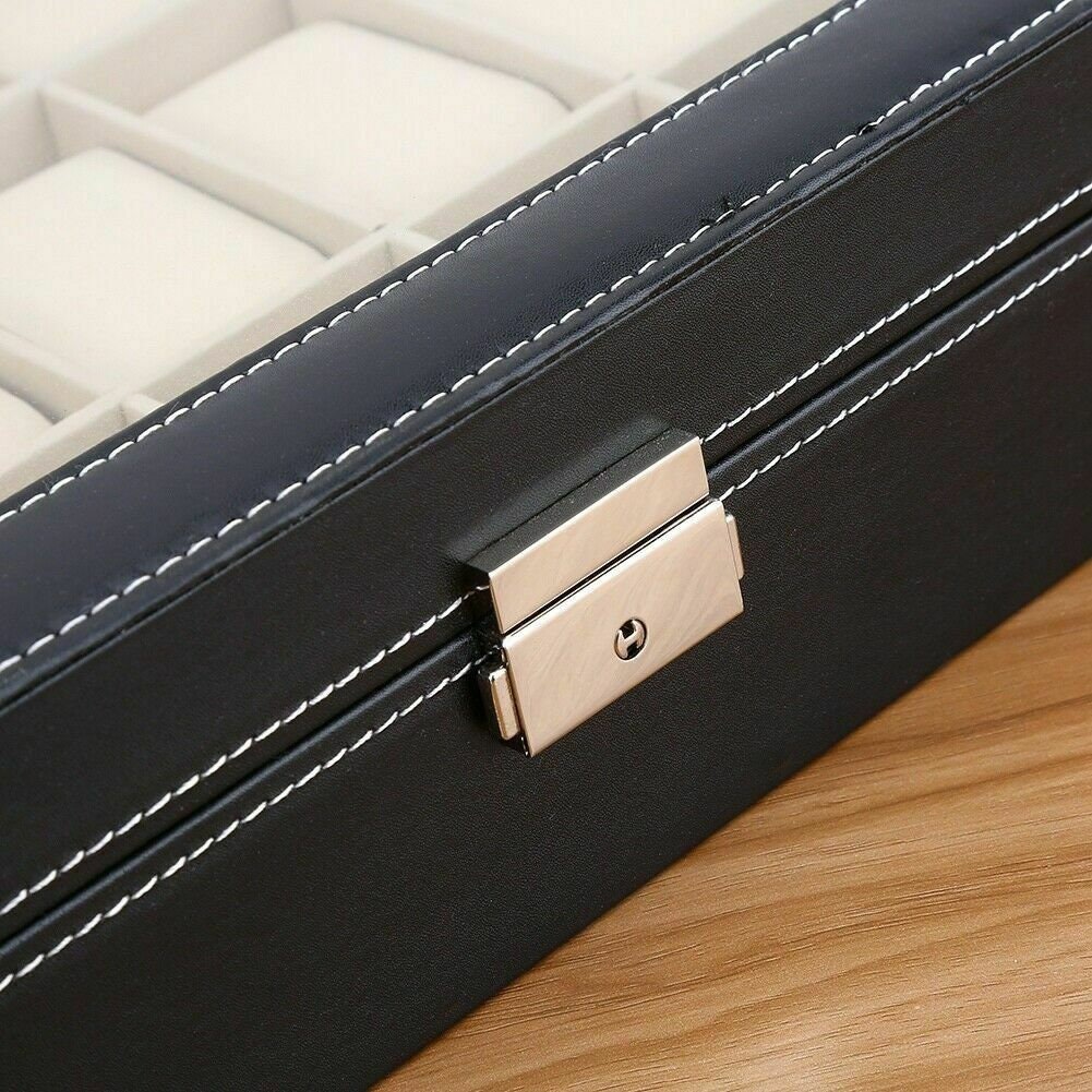 6 Grid Leather Watch Display Case Watch Organizer Gift for Him Watch ...