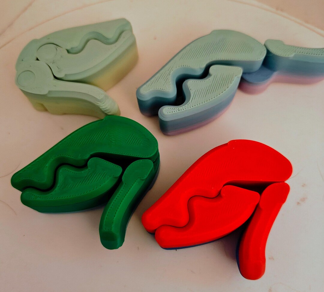 Magnetic Cam-lock Bag Clips 4-pack Curvy Design Multiple Color Choices ...