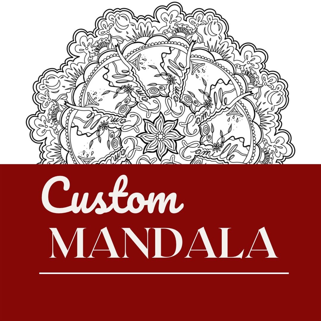 Custom Name Mandala Digital Download - Etsy