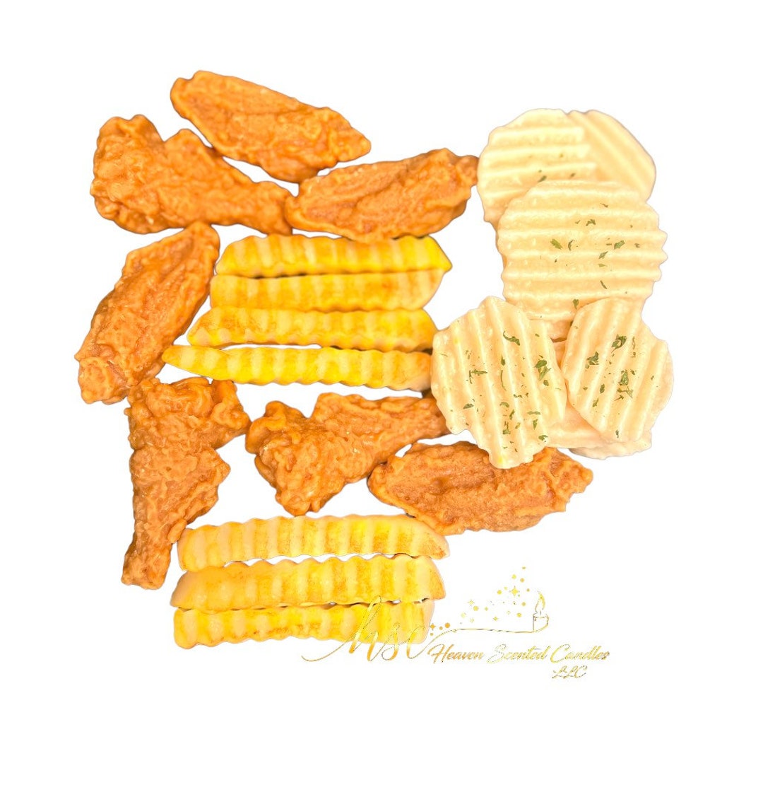 Heaven Winglets, French Fries With a Side of Chips Wax Melt Combo - Etsy