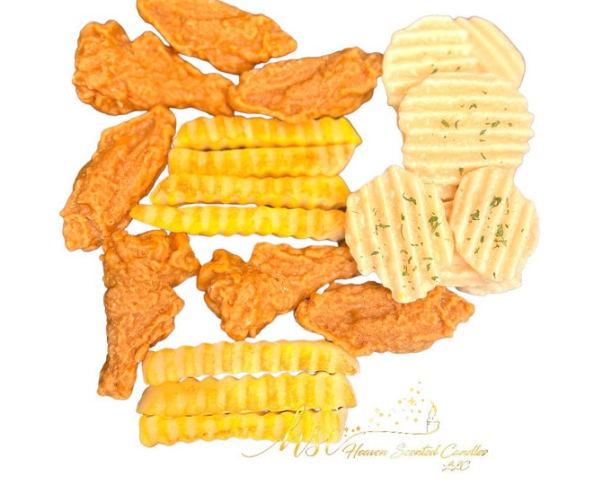 Heaven Winglets, French Fries With a Side of Chips Wax Melt Combo - Etsy