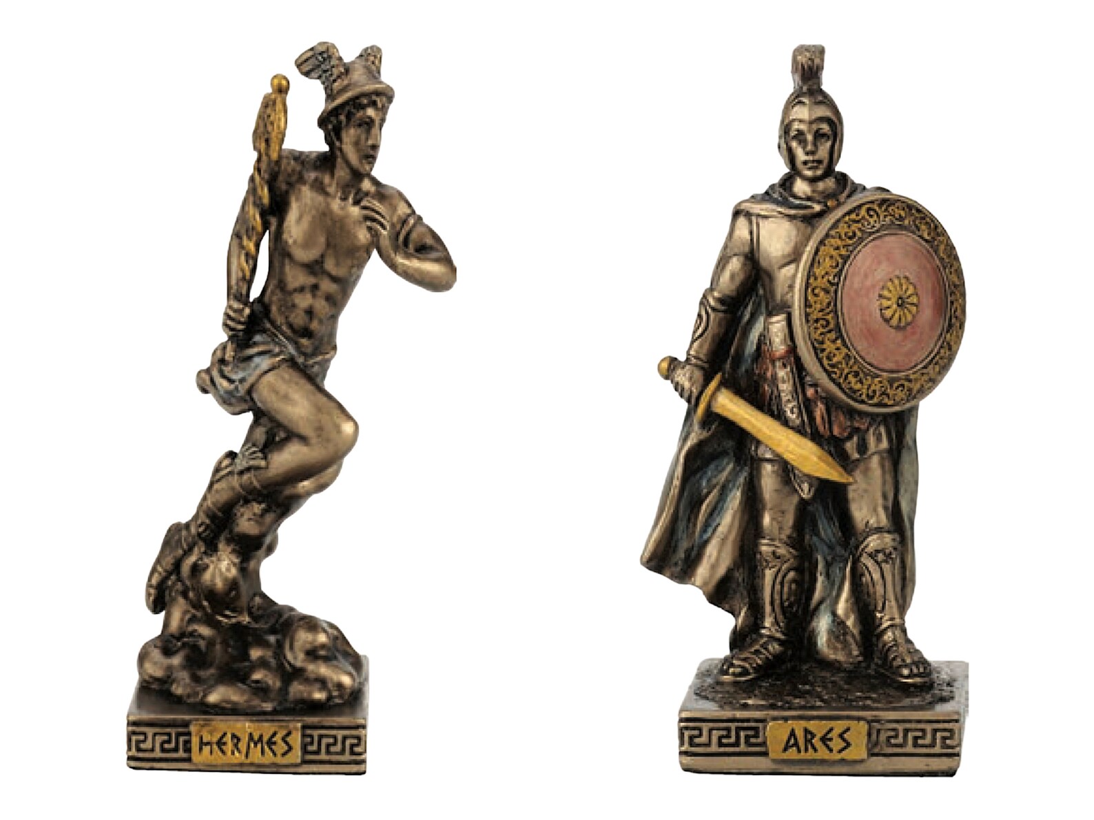 Set 12 Twelve Greek Roman Olympian Gods Pantheon Cold Cast Bronze ...