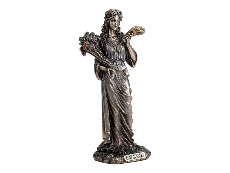 Demeter Greek Goddess of the Harvest Cast Bronze & Resin Statue ...