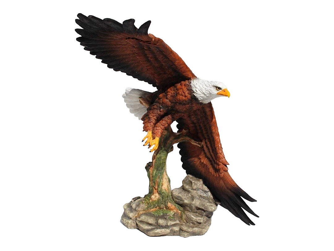 Flying Eagle Sculpture Statue Home Decor - Etsy