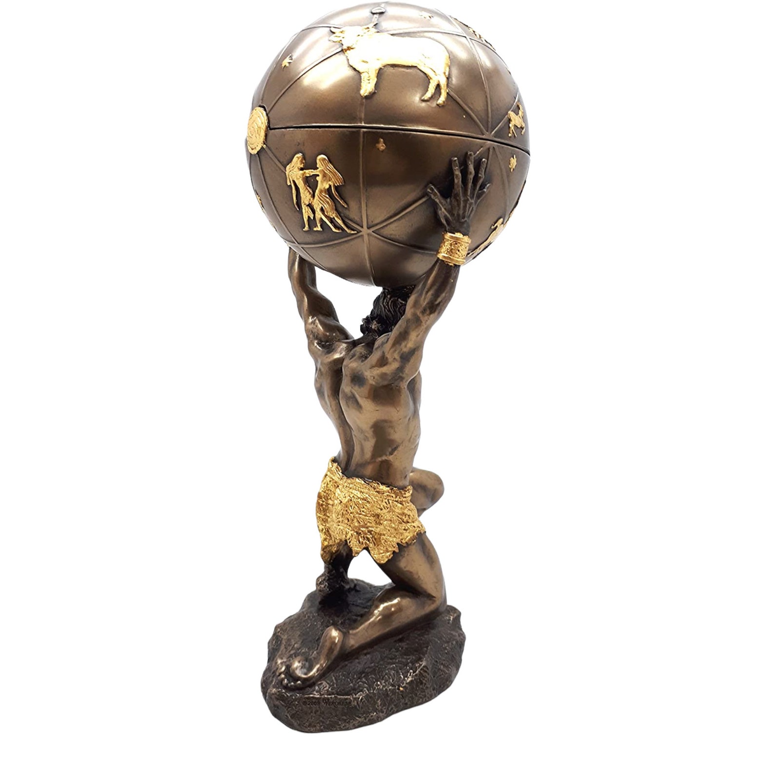 Atlas Titan Celestial Sphere Mythology Greek Cold Cast Bronze & Resin ...