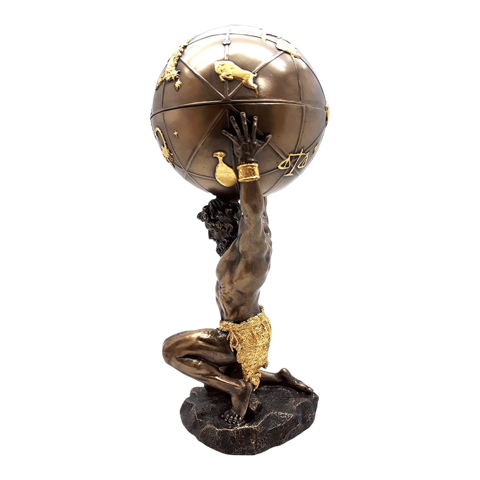 Atlas Titan Celestial Sphere Mythology Greek Cold Cast Bronze & Resin ...