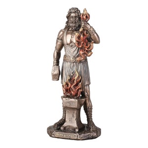 Hephaestus Greek God of Smithing Figurine Cold Cast Bronze & Resin ...