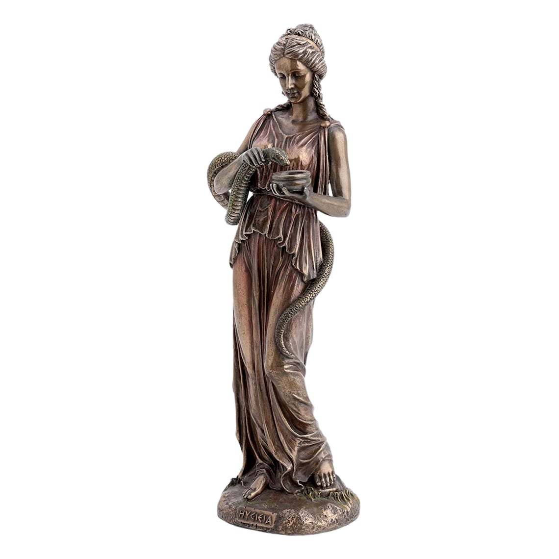 Hygeia Greek Goddess of Health Figurine Cold Cast Bronze & - Etsy