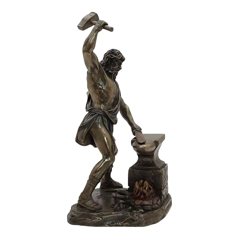 Hephaestus Greek God of Fire and Forge Decorative Statue - Etsy