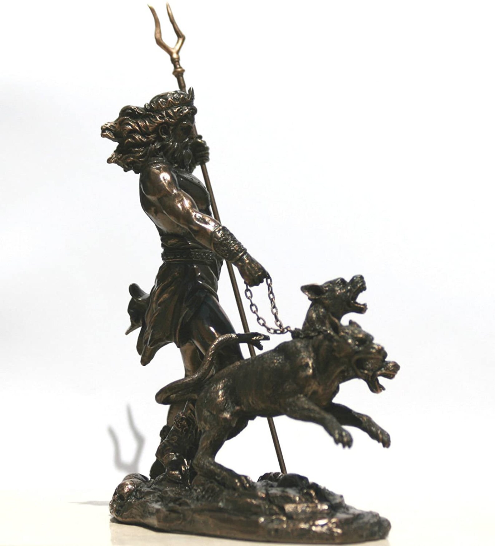 Hades Pluto Gott der Unterwelt & Cerberus Statue Kaltguss - Etsy.de
