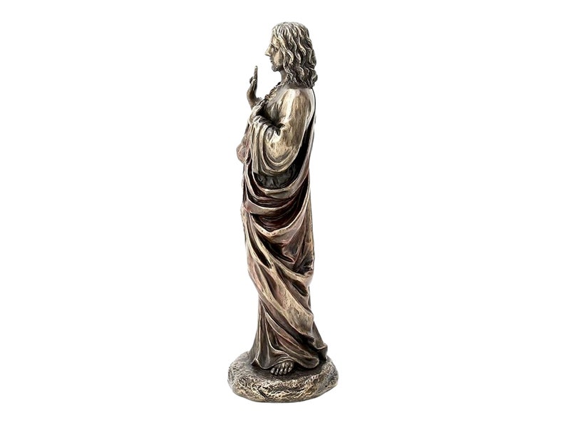 Sacred Heart of Jesus Christ Cold Cast Bronze & Resin Statue Sculpture ...