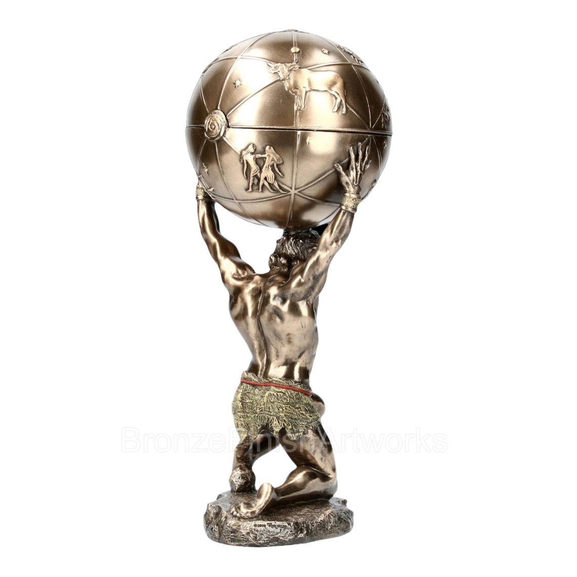 Atlas Titan Celestial Sphere Mythology Greek Cold Cast Bronze & Resin ...