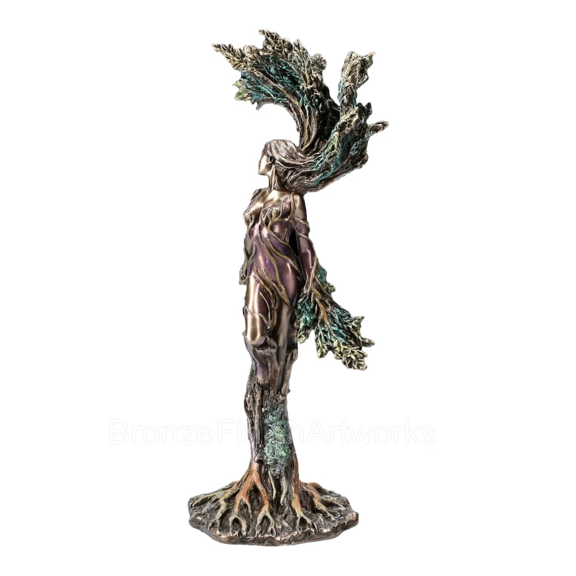 Dryad Forest Nymph Spring Cold Cast Bronze & Resin Statue - Etsy