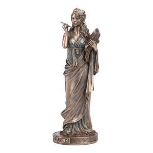 Calliope the Greek Muse of Epics Cold Cast Bronze & Resin Statue ...