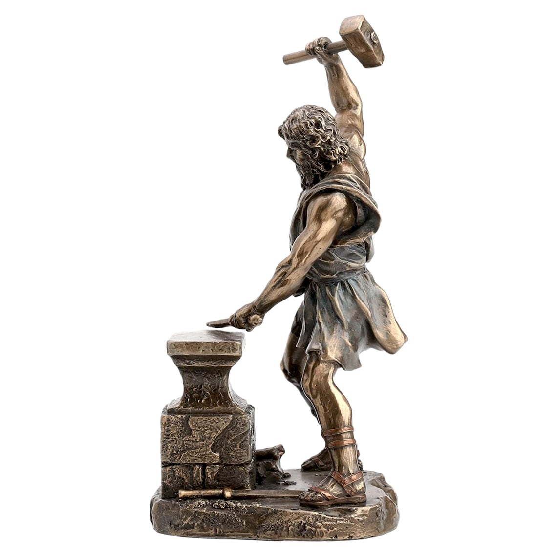 Hephaestus Statue: Greek God of Fire, Forge, Cold Cast Bronze, 8.6" - Etsy