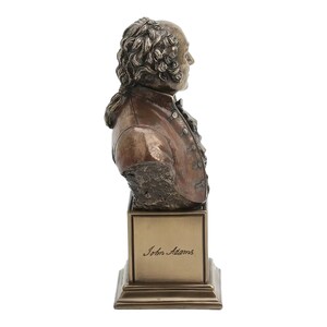 President John Adams Bust on Inscribed Plinth Cold Cast Bronze & Resin ...