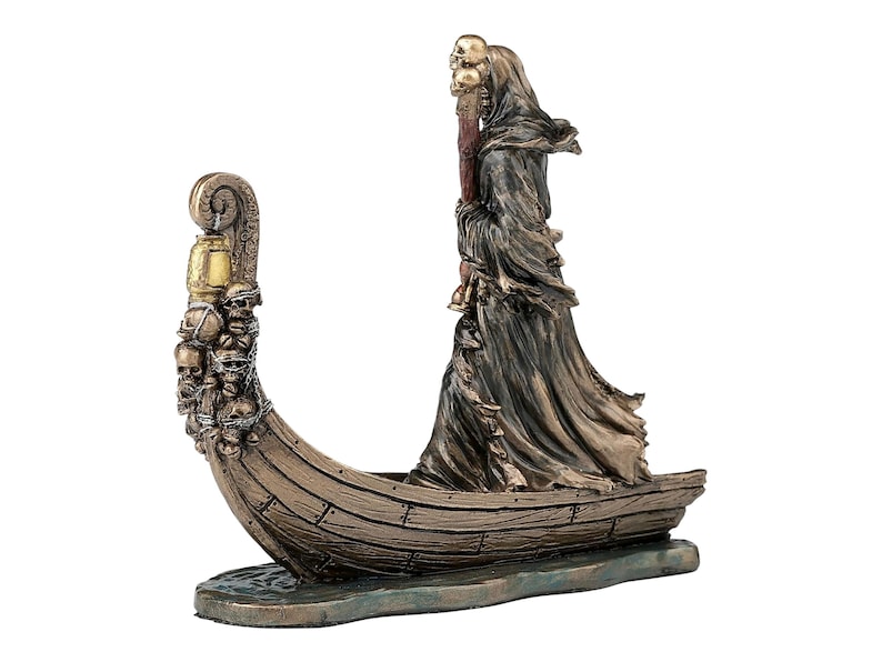 Charon Statue: Greek Mythology Ferryman of Hades, Cold Cast Bronze ...