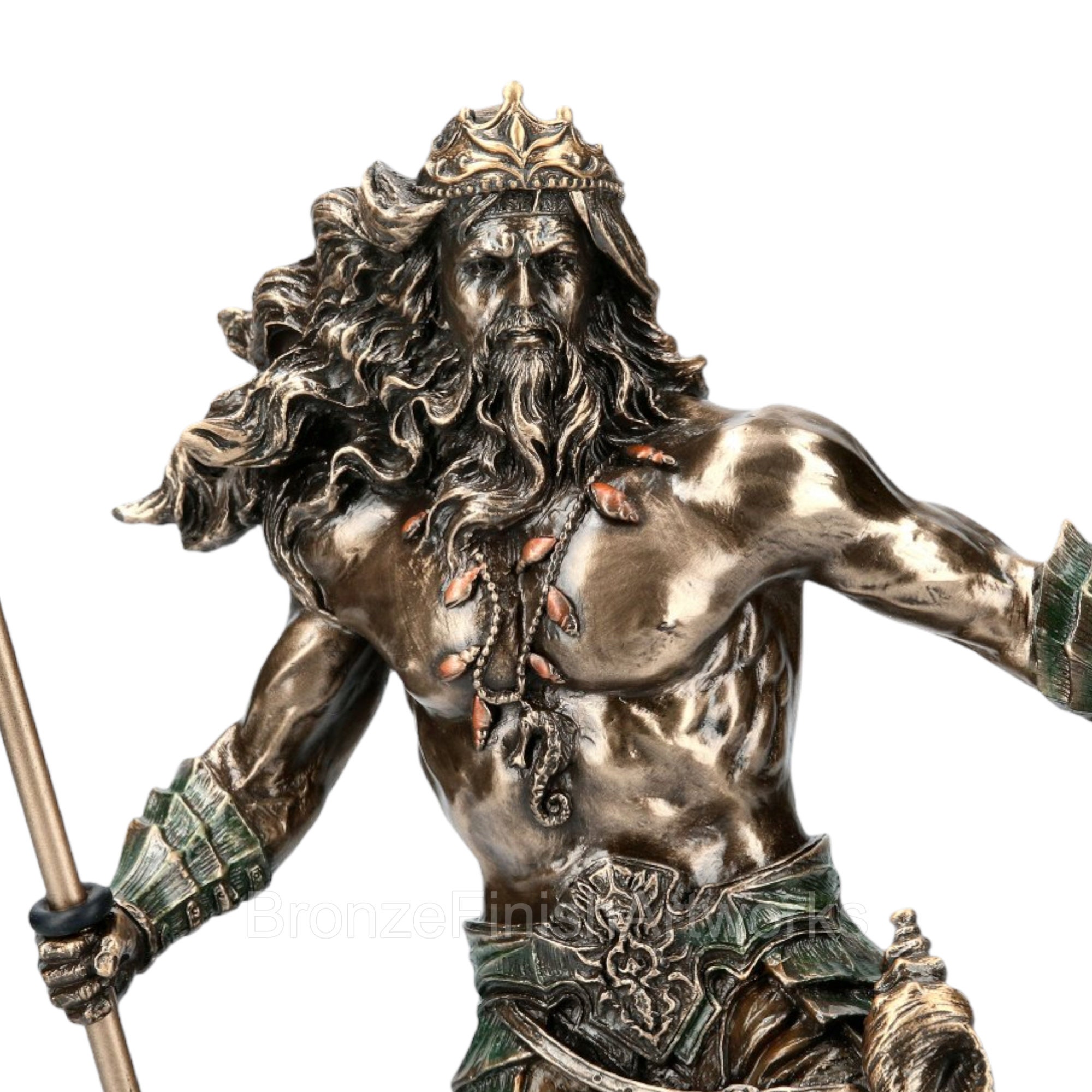 Large Poseidon Greek God of Sea Neptune Figurine Statue - Etsy