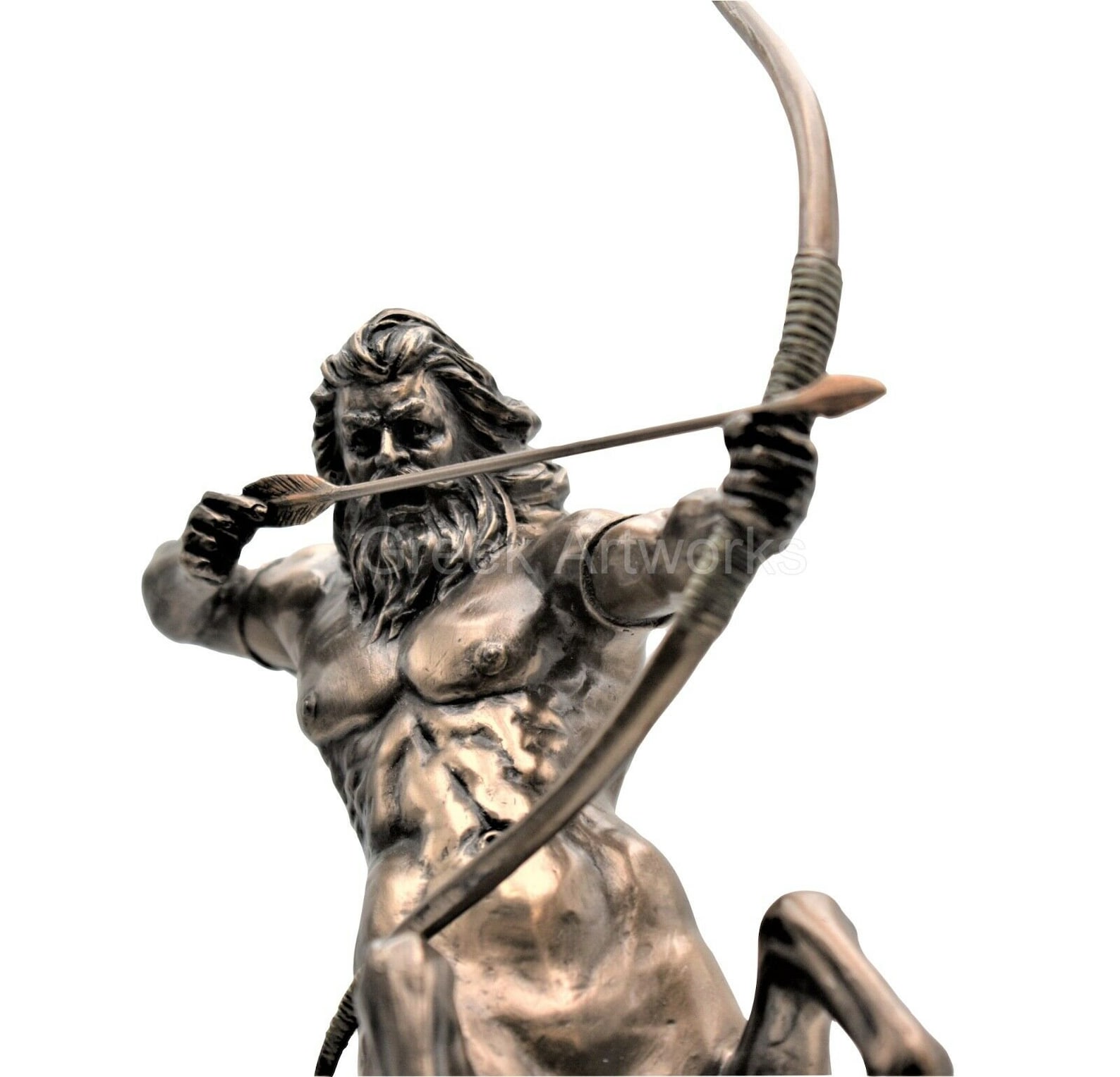 Centaur With Bow & Arrow Greek Figurine Sculpture Statue Cold - Etsy