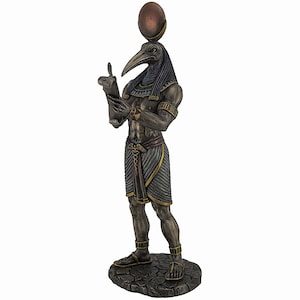 Thoth Egyptian God of Knowledge Cold Cast Bronze & Resin Statue ...