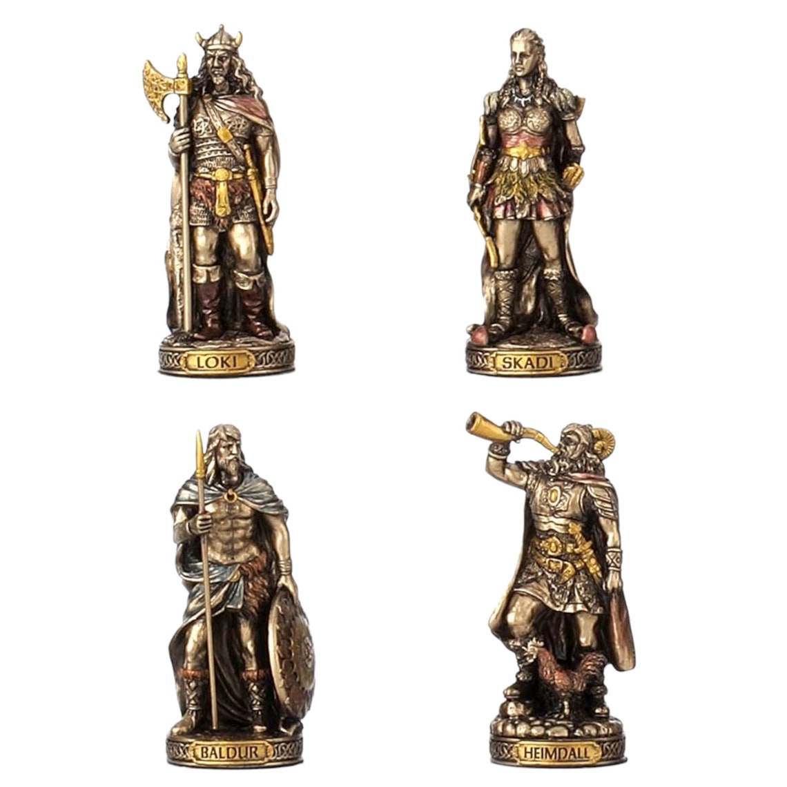 Norse Gods Pantheon Miniatures, Viking Temple Display Stand, Cold Cast ...