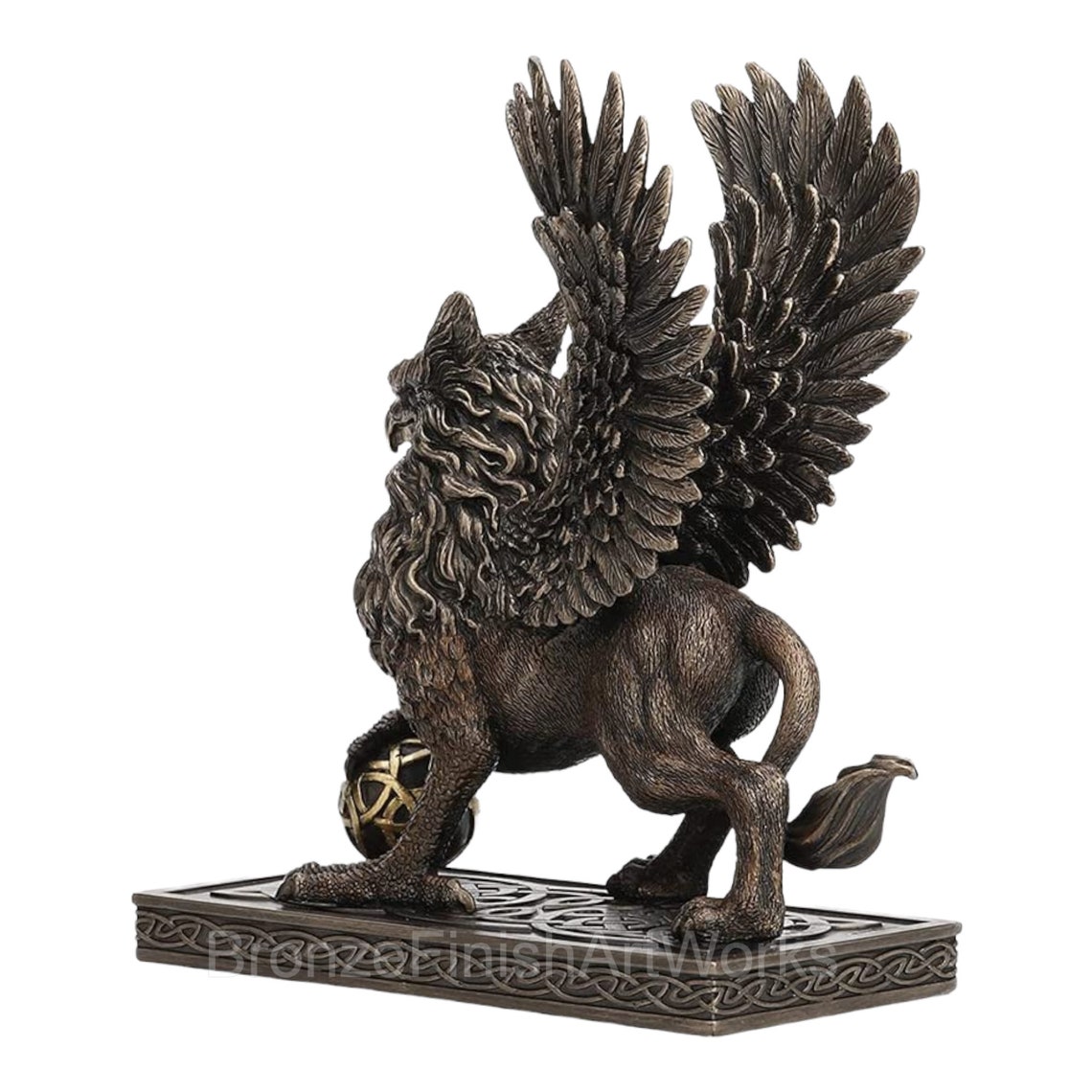 Celtic Griffin Greek Mythology Claw on Sphere Figurine Cold - Etsy