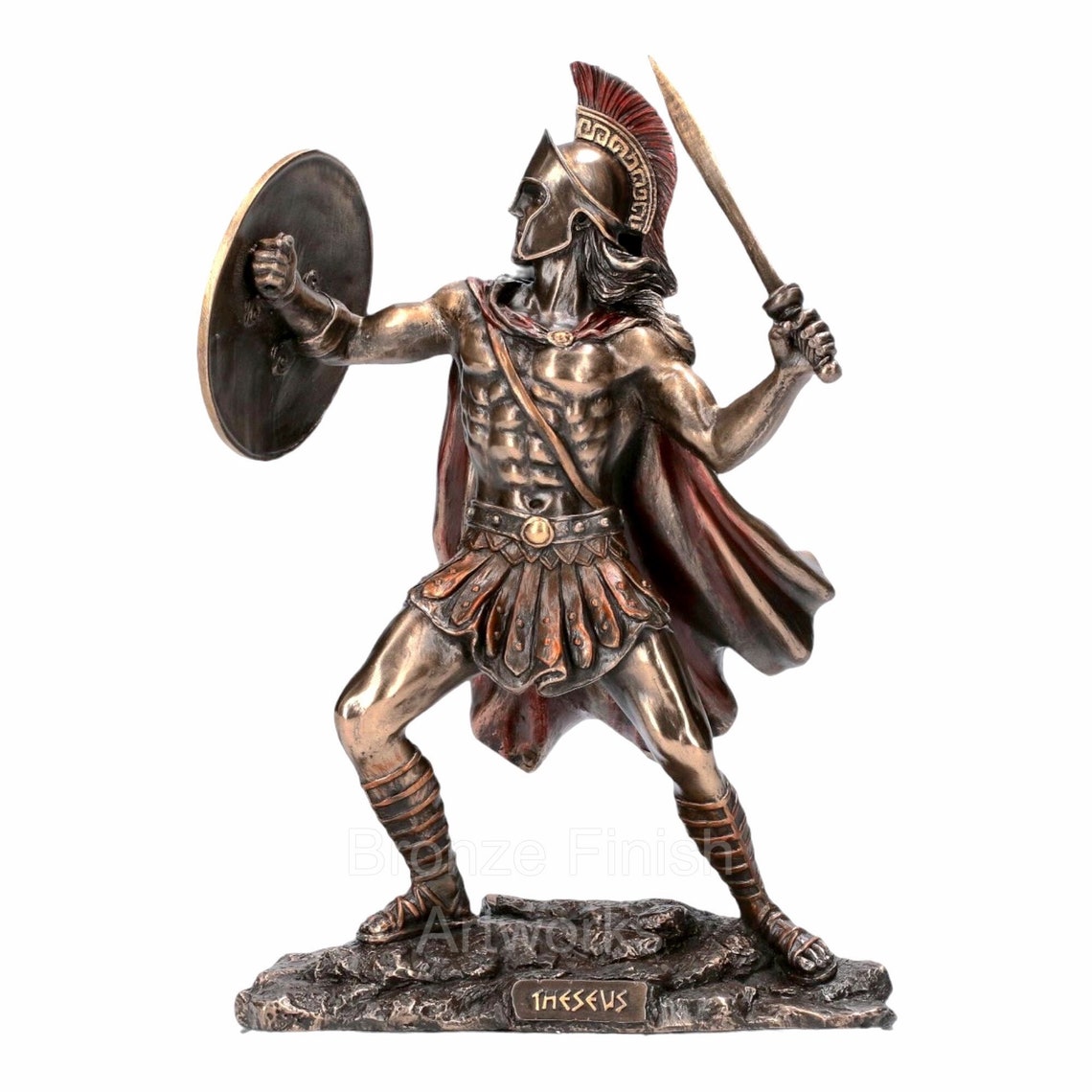 Theseus & the Minotaur Set Fight in the Labyrinth Statue Sculpture ...