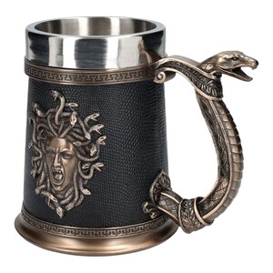 Greek Roman Goddess Medusa Stainless Steel Beer Tankard Tumbler Cup ...