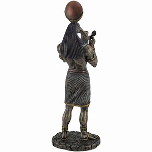 Thoth Egyptian God of Knowledge Cold Cast Bronze & Resin Statue ...