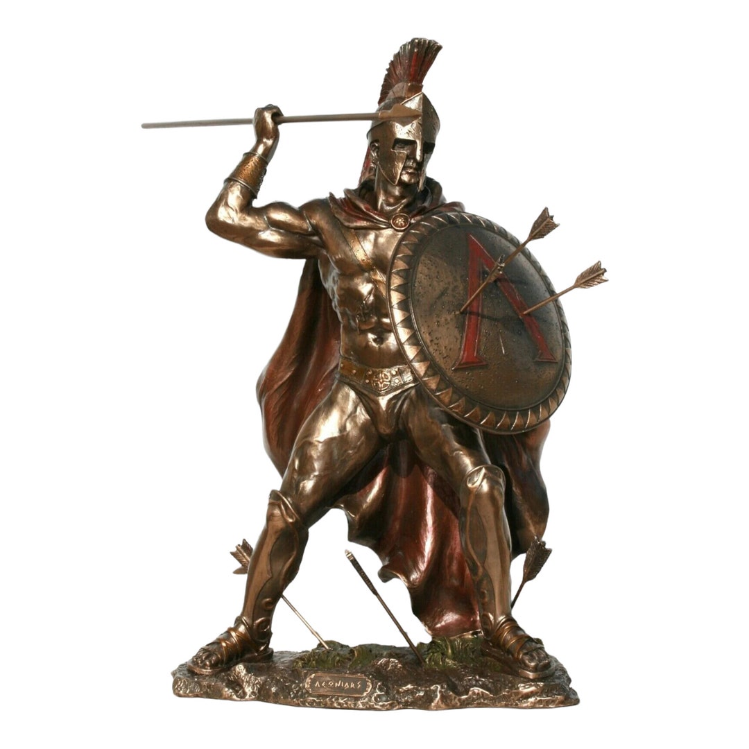 Large Leonidas With Arrows Greek Spartan King Warrior Statue Sculpture ...